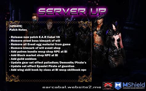 Ear Cabal Server Up Update Patch V8 Download Link Facebook
