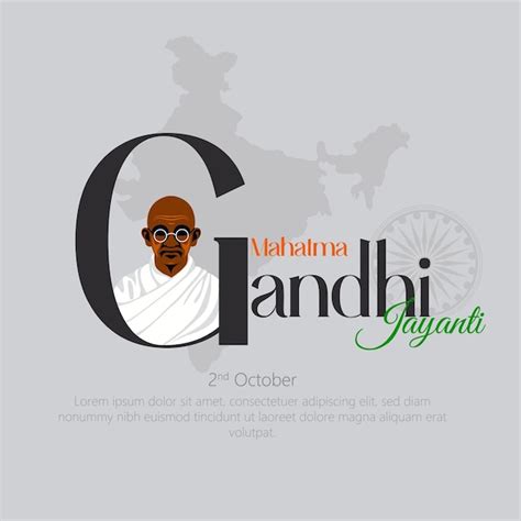 Premium Vector Mahatma Gandhi Jayanti Observed On October 2nd Marks
