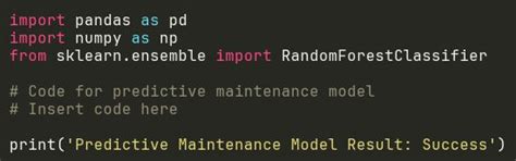 Skander Nabli On Linkedin Predictivemaintenance Python Datascience Machinelearning