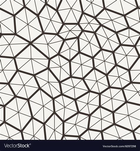 Seamless Pattern In A Grid Polygons Royalty Free Vector