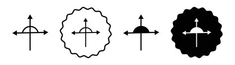Tangent Icon Set Collection Tangent Outline Flat Icon 47540487 Vector