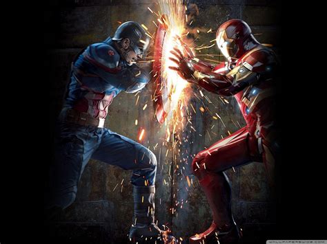 Iron Man Vs Captain America Wallpapers Wallpaper Cave