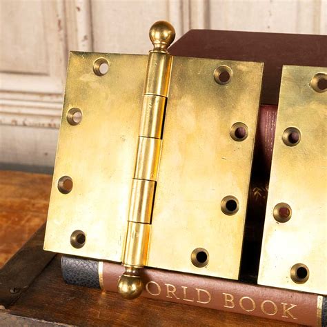 5 Antique Brass Door Hinges Hardware