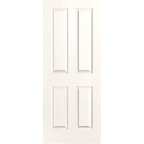Masonite Traditional 32 In X 80 In Primed 4 Panel Square Solid Core