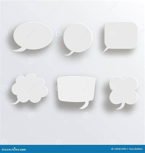 White 3d Blank Square And Rounded Button Vector Set Button Banner Round Badge Interface For