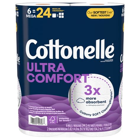 Save On Cottonelle Ultra Comfort Mega Rolls Toilet Paper 2 Ply