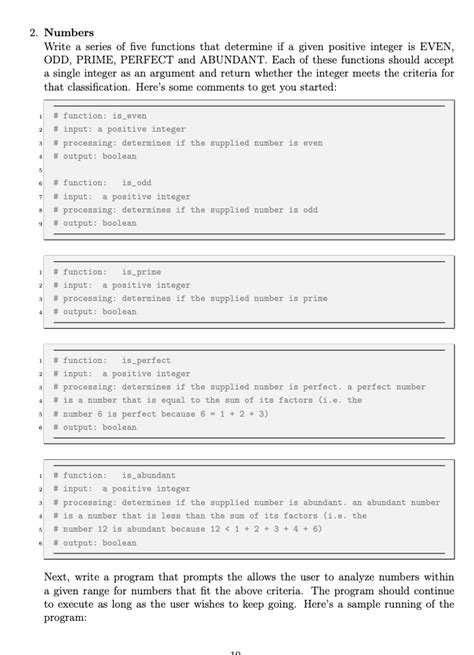Solved 2 Numbers Write A Series Of Five Functions That Chegg