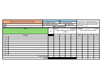Errorless Data Sheet By Serenity Designs TPT
