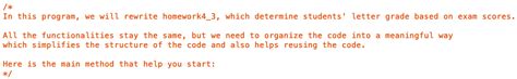 Solved L In This Program We Will Rewrite Homework4 3 Chegg Com