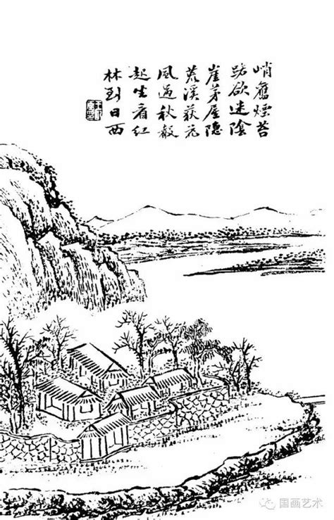 十種山水的畫法太全了初學者必備素材 每日頭條