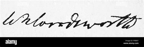 William Wordsworth N1770 1850 English Poet Autograph Signature