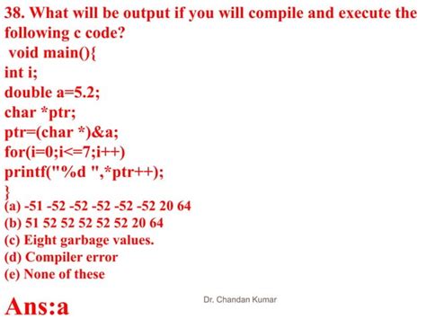 Technical Questions For Interview C Programming Pptx