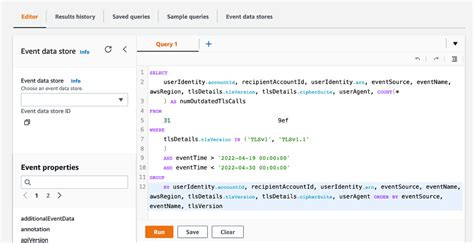 Using Aws Cloudtrail Lake To Identify Older Tls Connections To Aws Service Endpoints Aws Cloud