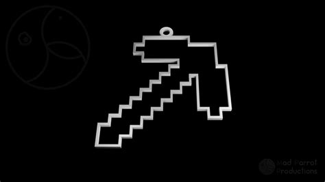 Minecraft Pickaxe Christmas Decoration 3d Model 3d Printable Cgtrader