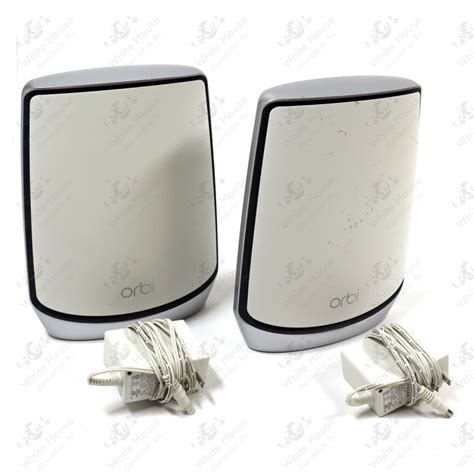 Used NETGEAR Orbi Series AX Tri Band Mesh Wi Fi System Pack White UBB Threads
