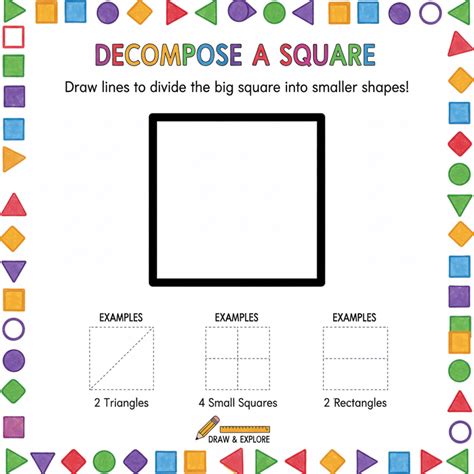 Compose And Decompose 2d Shapes Worksheets Free Image And Pdf Printables
