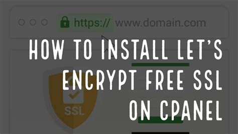 How To Install Lets Encrypt Free Ssl On Cpanel Hosting Hostkarle