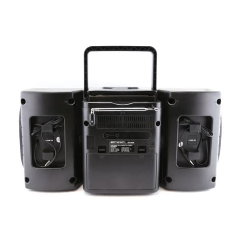 Emerson Portable Cd And Cassette Player Compact Stereo Boombox With