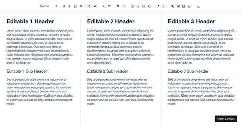 Quill Examples Codesandbox
