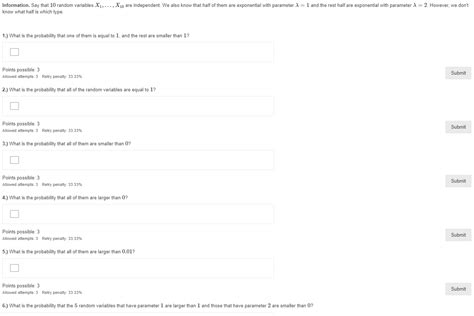 Solved Information Say That Random Variables X Chegg Com