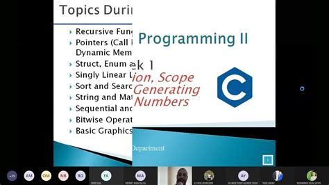 Lec1 Introduction Scope Rules Storage Classes Youtube
