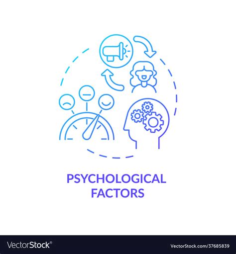 Psychological Factors Concept Icon Royalty Free Vector Image