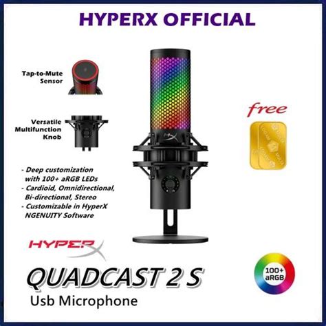 Jual Hyperx Quadcast 2 S Rgb Usb Condenser Microphone Quadcast 2s Quadcast S Quad Cast Jakarta