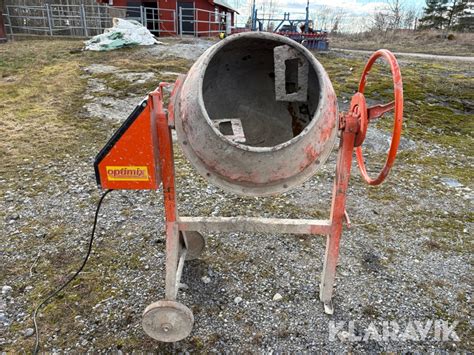 Cementblandare Optimix M 130 E Sigtuna Klaravik Auktioner