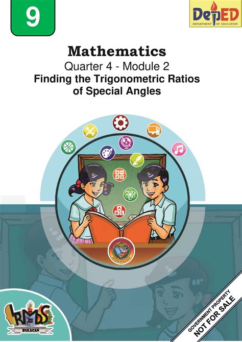 Math 9 Q4 Module 2 Trigonometric Ratios Of Special Angles 1 Mathematics Quarter 4 Module 2