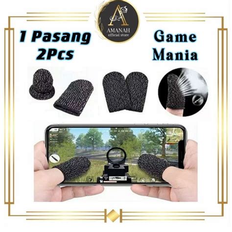 Jual Sarung Tangan Jempol Jari Finger Cover Game Gaming Set Isi Pcs Tebal Impor Full Colour