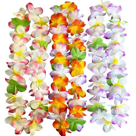 Hawaiian Luau Party Favors 200 Pieces Hawaiian Leis Hawaiian Flower