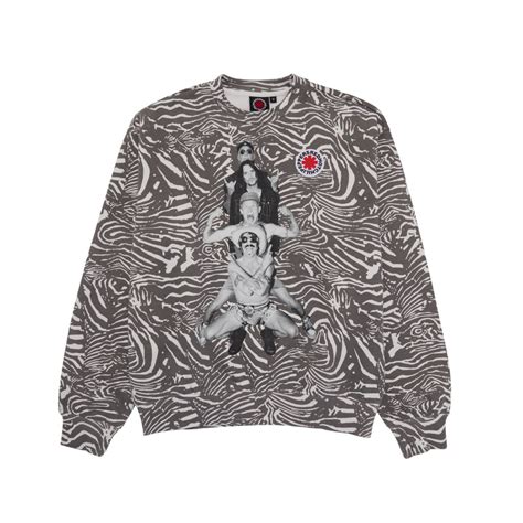 เสื้อแขนยาว Red Hot Chili Peppers Totem Zebra Crewneck Shopee Thailand