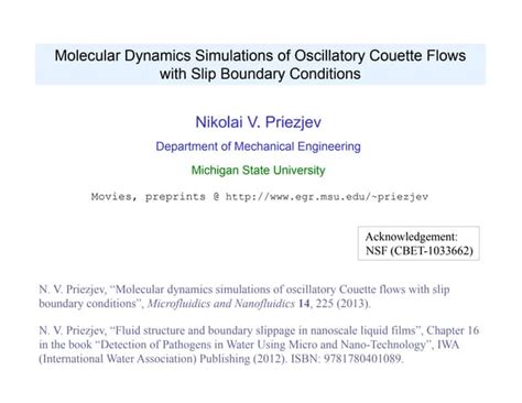 molecular dynamics simulations of oscillatory couette flows with slip