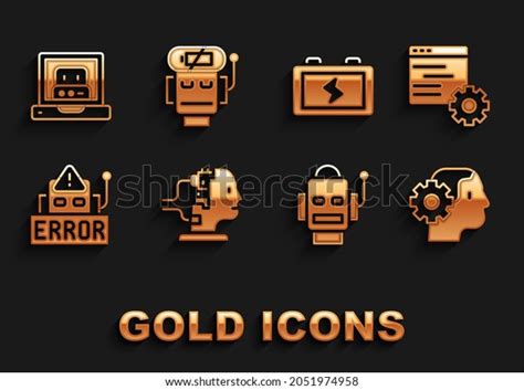 Set Robot Maintenance Computer Api Interface Stock Vector Royalty Free 2051974958 Shutterstock