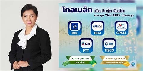 “โกลเบล็ก” แนะเก็งกำไร 5 หุ้นเด่น ติดโผกองทุน “thai Esgx”