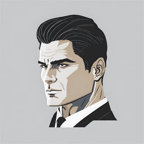 Premium Vector Illustration Portrait Of Business Man Head Vector