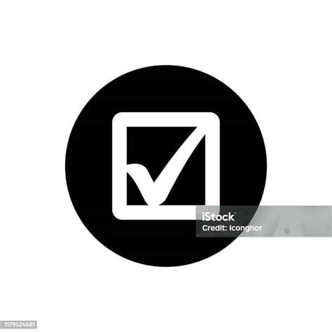 核取方塊圖示圓形按鈕樣式向量 Eps向量圖形及更多剔格圖片 剔格 剔號 圓形 Istock