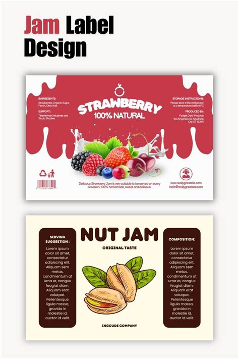 Sweet Jam Label Design 🍓 Capture The Essence Of Flavor In 2025 Jam