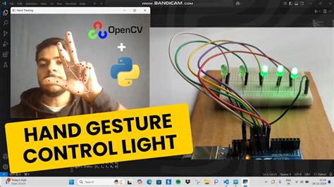 Hand Gesture Control Light Using Mediapipe And Opencv And Python