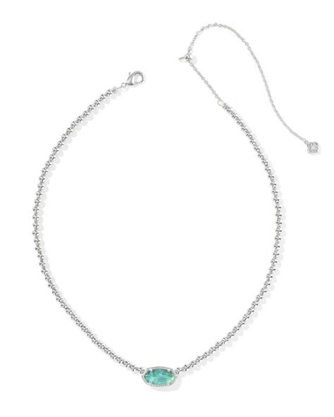 Elisa Silver Beaded Necklace Kendra Scott