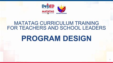 Sdthe Matatag Curriculum Training Designpptx