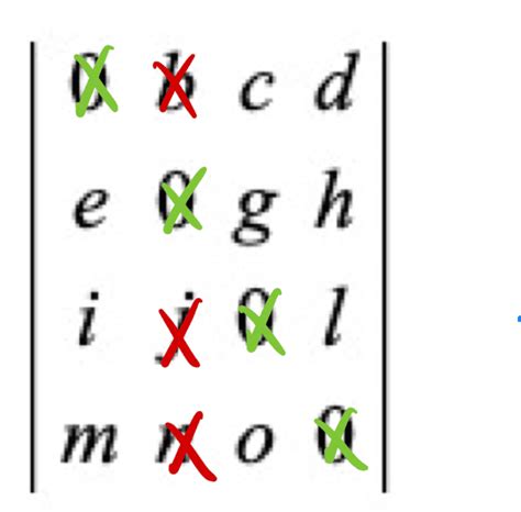 Decompose 4x4 Determinant Into 24 Determinants How Many Are Zero • Physics Forums