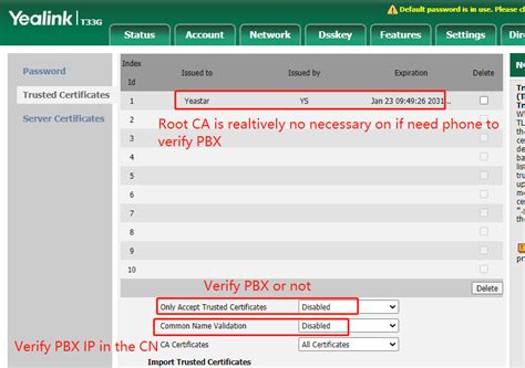 How To Use Openssl Tool To Generate Certificate Files For Yeastar P Series Tls Extension