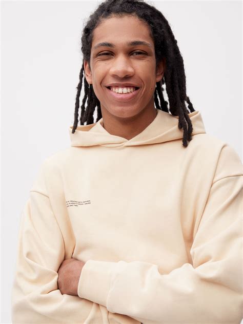 Mens Sand 365 Midweight Hoodie Luxury Hodies Pangaia