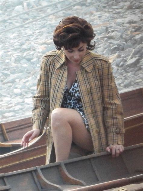 Lady Gaga On The Set Of House Of Gucci In Lake Como 03182021 Hawtcelebs