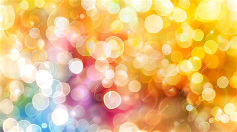Premium Photo Abstract Background With Gold Bokeh Effect With Golden