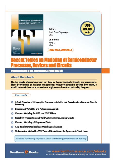 Pdf Recent Topics On Modeling Of Semiconductor Processes Devices And Circuits