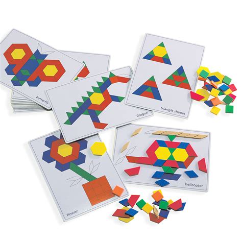 Edx Education Activity Cards Pattern Blocks Toy Cave