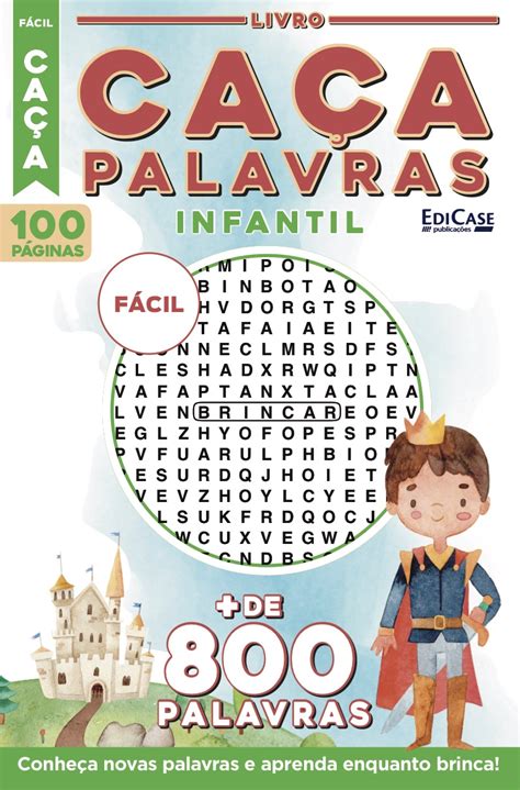 Livro Caça Palavras Ed34 Fácil Infantil Brincar