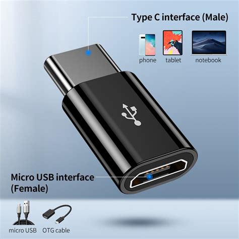 Ybd Otg Type C Adapter Usb C Naar Micro Usb Otg Ka Vicedeal